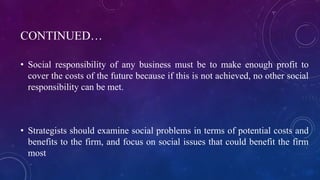 Business ethics (Strategic Management) | PPTX