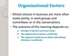Business Ethics_Chapter 5 slides | PPTX