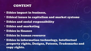 Business ethics final overview of concept | PPTX