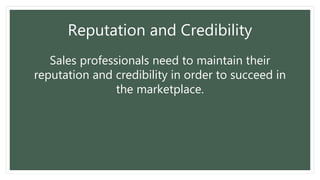 Business Ethics for Sales Professionals | PPTX