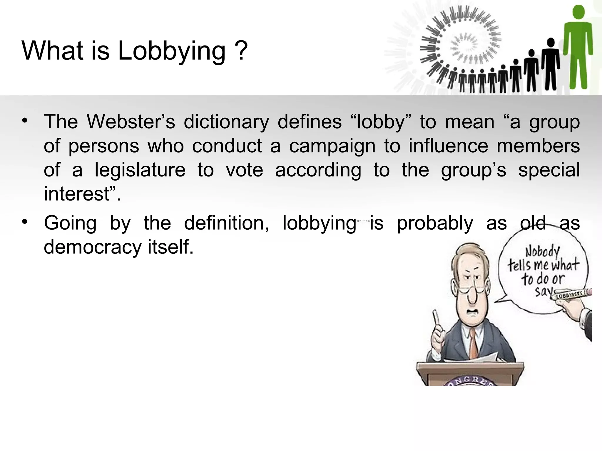 CORPORATE LOBBYING | PPT