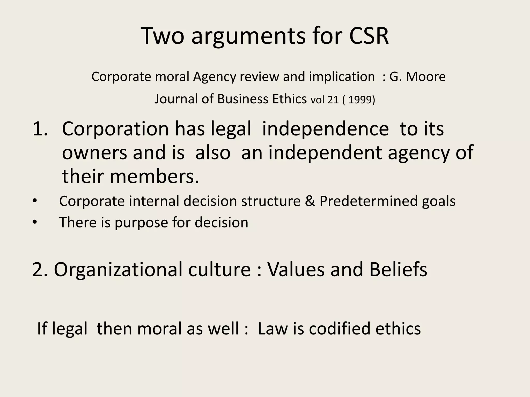 Business ethics (CSR) | PPT