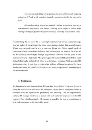 Ethical Issues in HR | PDF