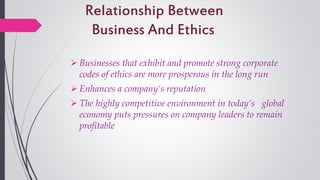 Business ethics kishore | PPTX