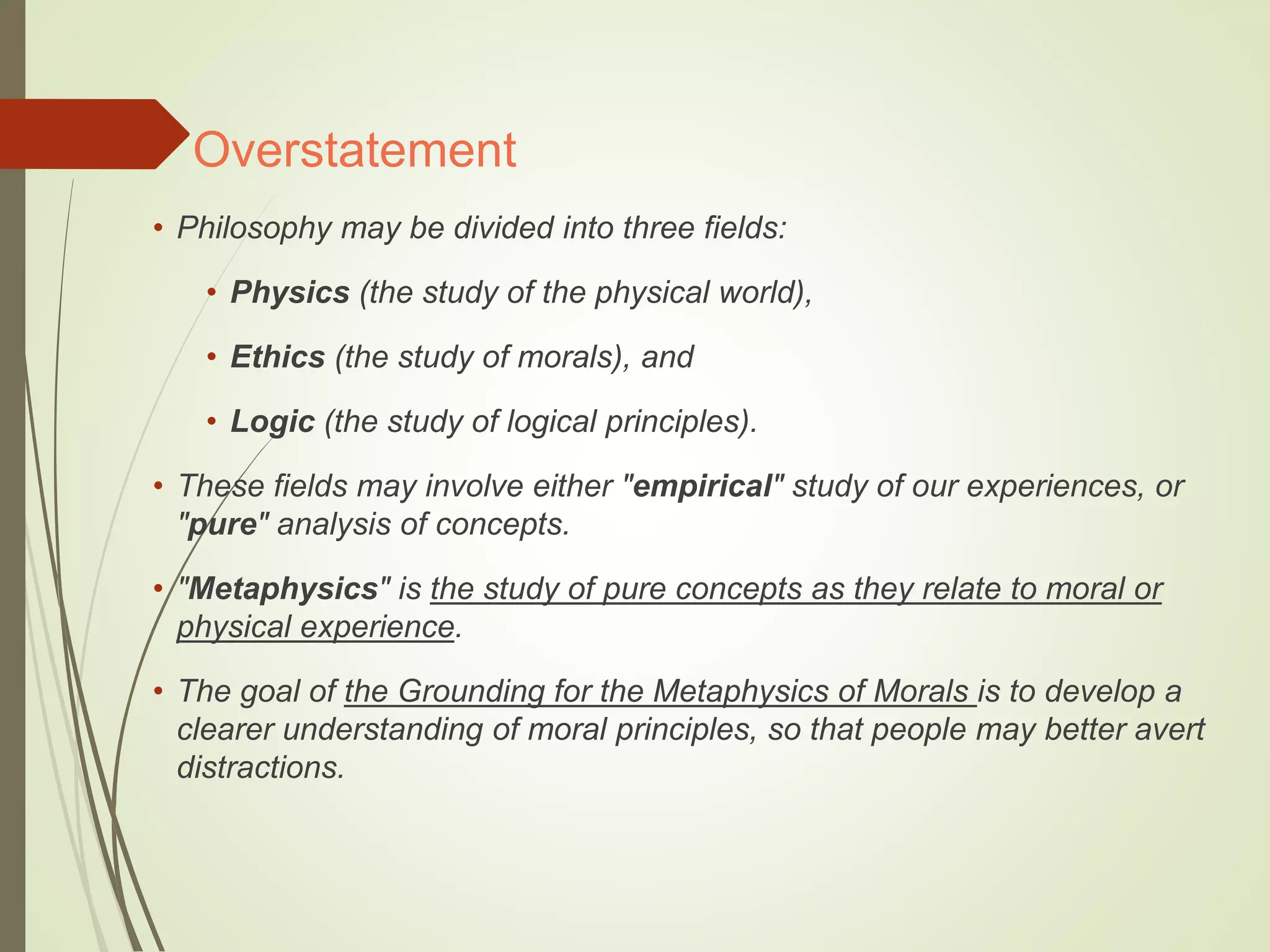 Business Ethics - Metaphysics of Morals by Immanuel Kant | PPTX
