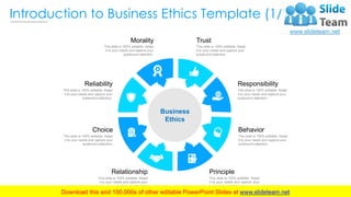 Business Ethics PowerPoint Presentation Slides | PDF