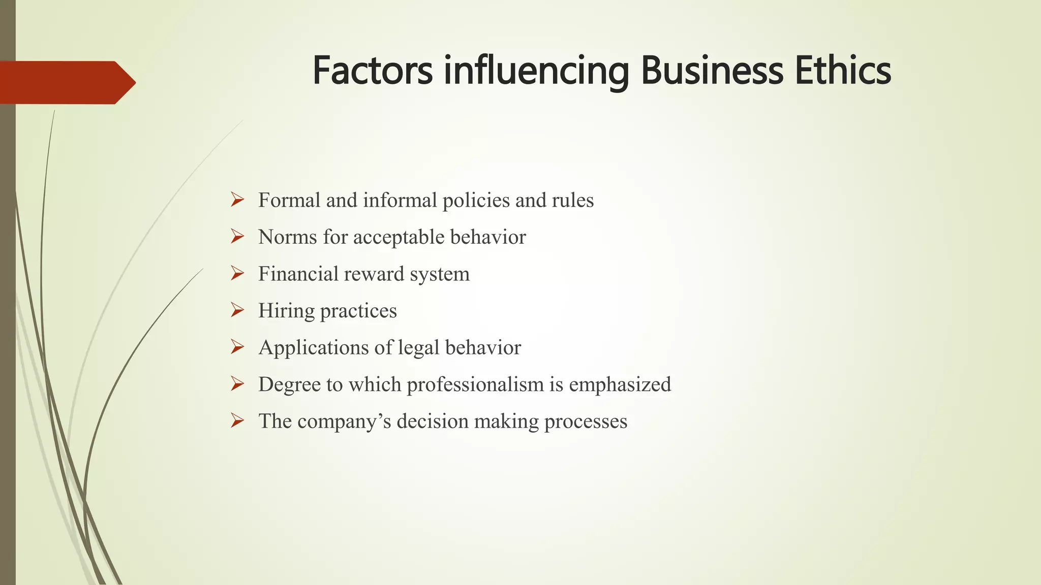 Business ethics(presentation) | PPTX
