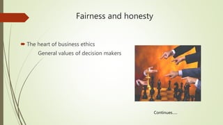 Business ethics(presentation) | PPTX