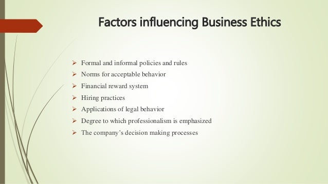 Business ethics(presentation)