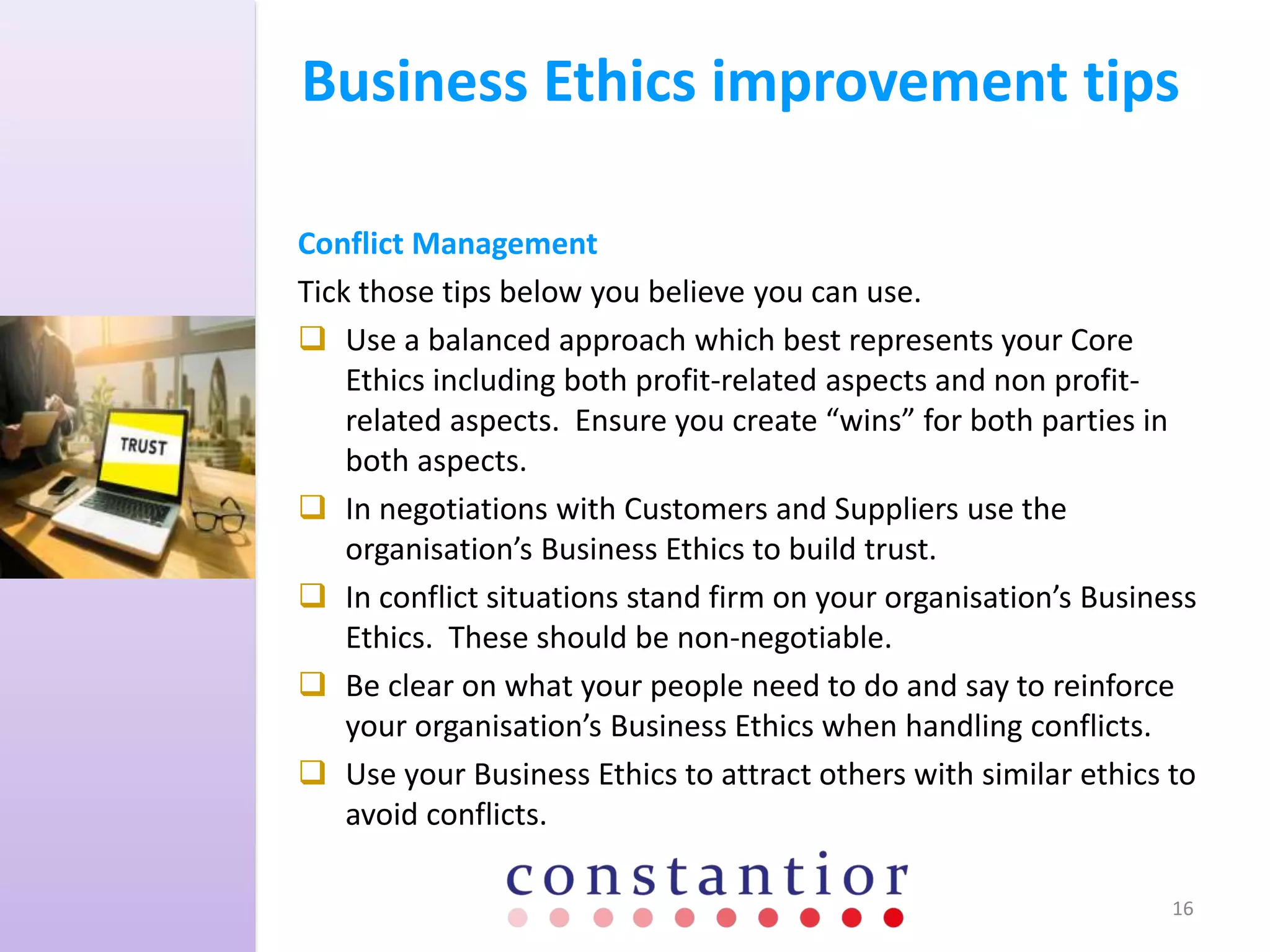 Business ethics presentation | PPTX