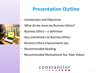 Business ethics presentation | PPTX