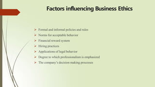 business ethics | PPTX