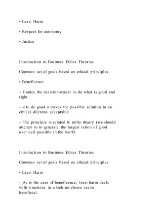 Business EthicsSession 2 Business Ethics Theories I | PDF