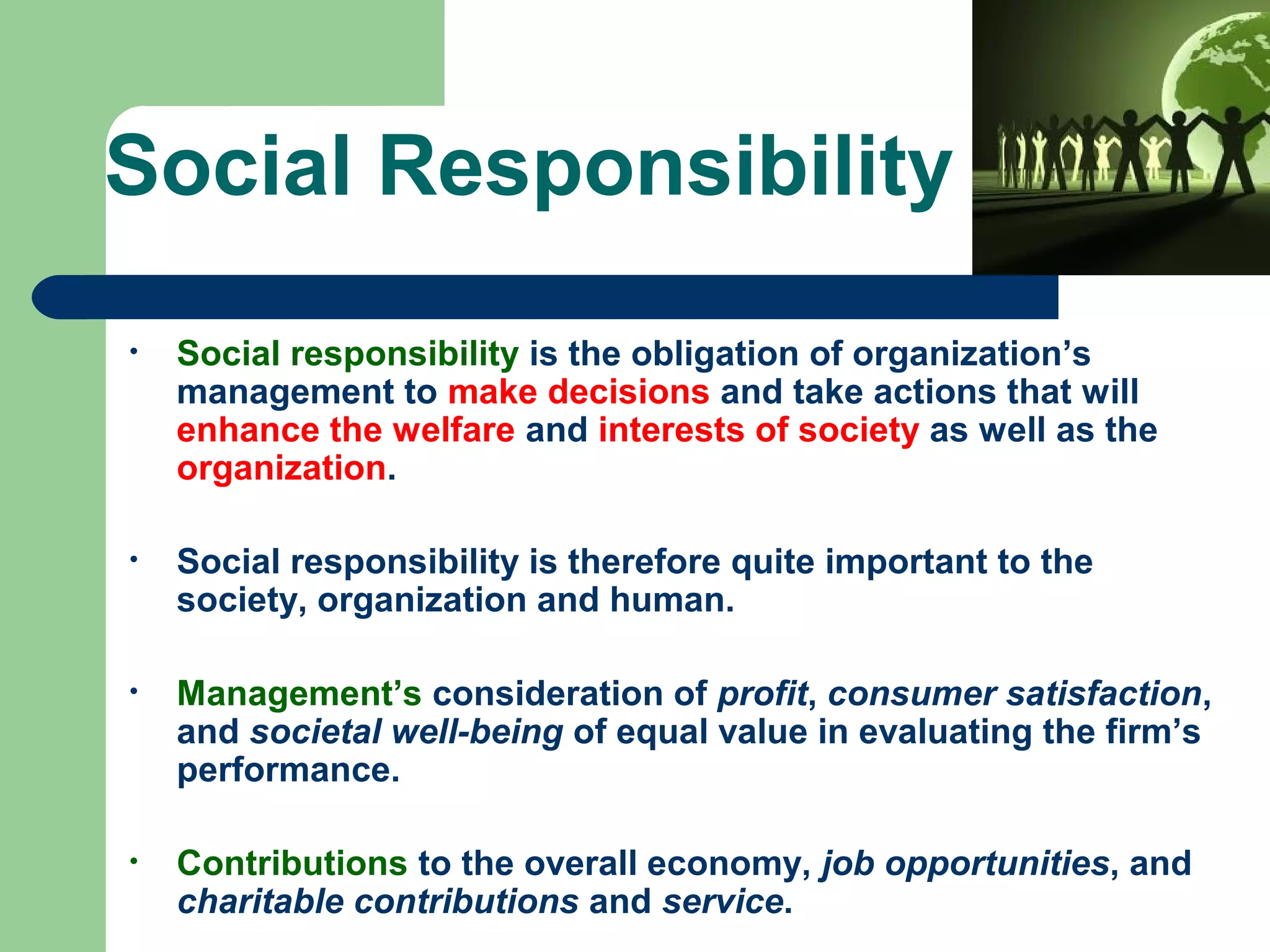 Business ethics & social resposibility | PPT