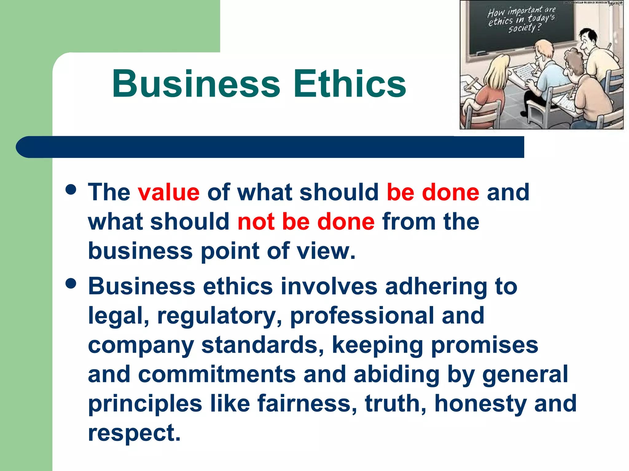 Business ethics & social resposibility | PPT