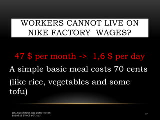 Business ethics - Nike | PPTX