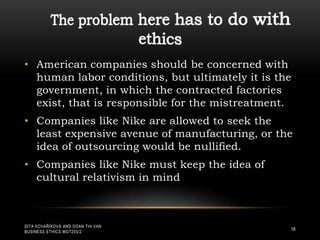 Business ethics - Nike | PPTX