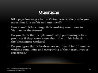 Business ethics - Nike | PPTX