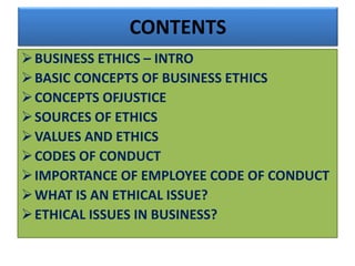Business ethics and corporate governance | PPT