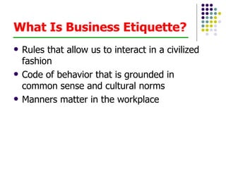 Business Etiquette | PPT