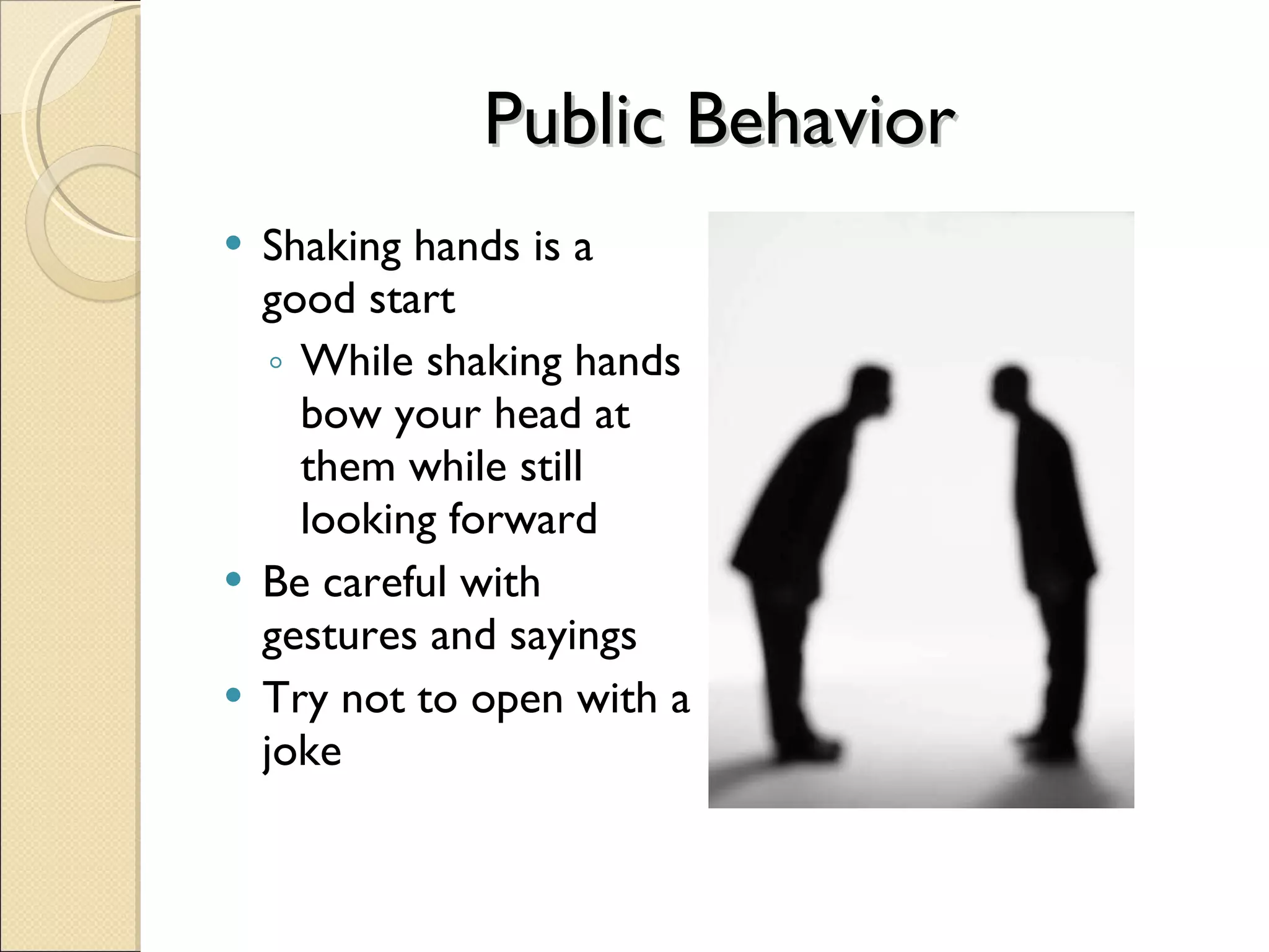 Business Etiquette PowerPoint | PPT