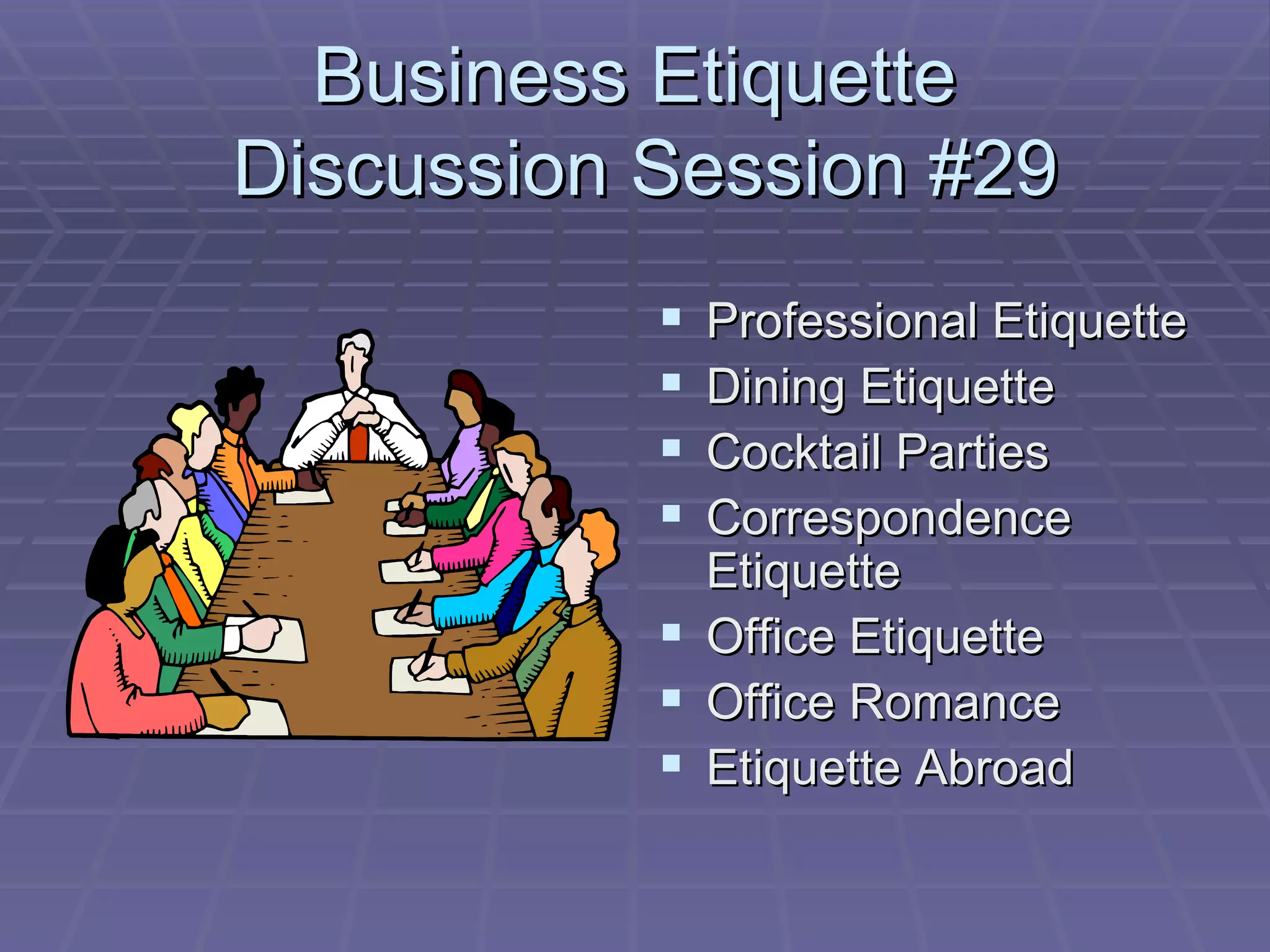 Business etiquette | PPT