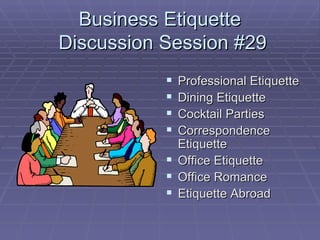 Business etiquette | PPT