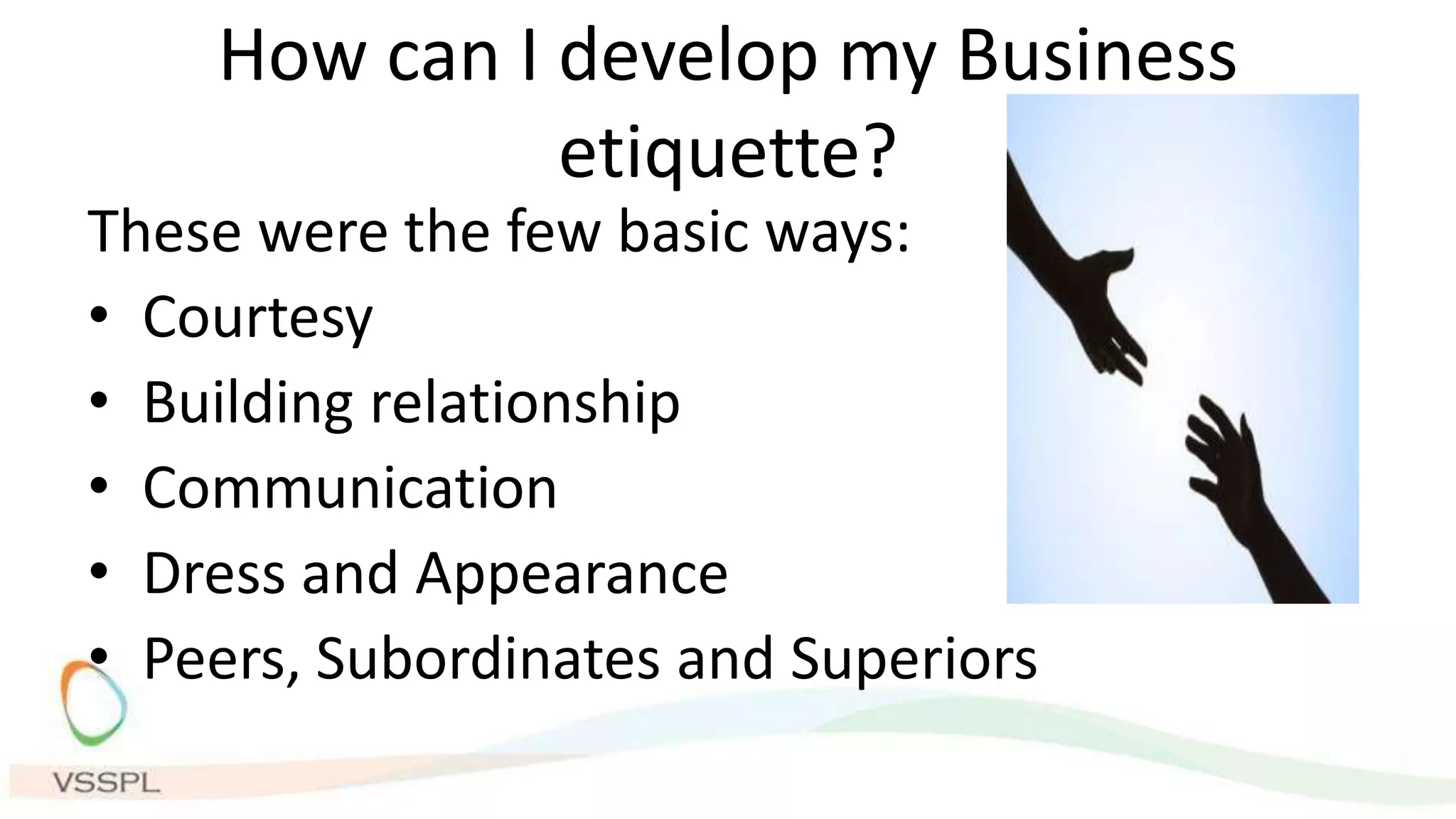 Business etiquette | PPTX