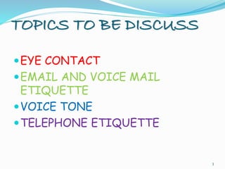 Business etiquette | PPTX