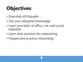 Business Etiquette | PPTX