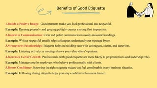 Business Etiquette | PPT | PPTX