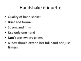 Business etiquette.ppt