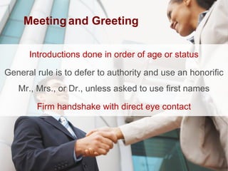 Business etiquette and cross cultural communication | PDF