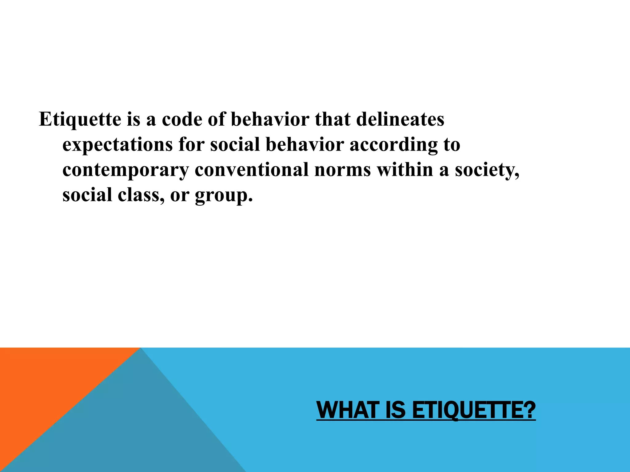 Workplace Etiquette and Manners | PPTX