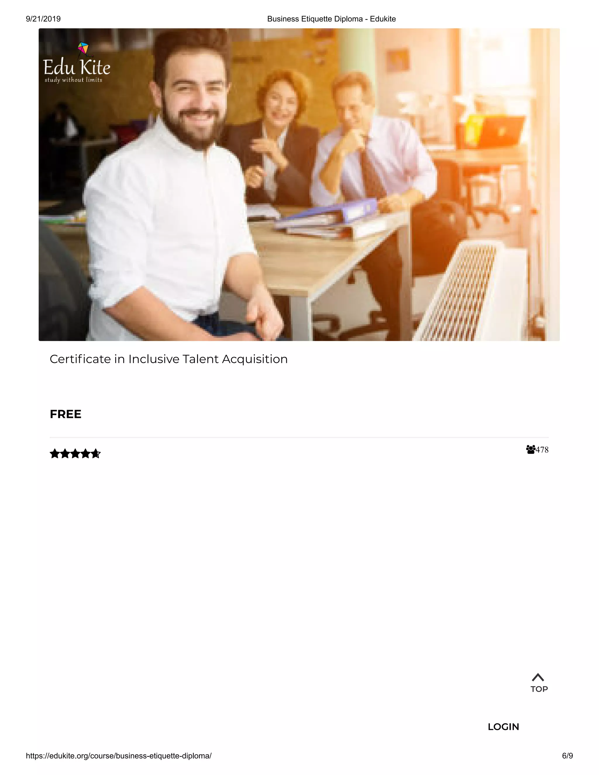 Business Etiquette Diploma - Edukite | PDF