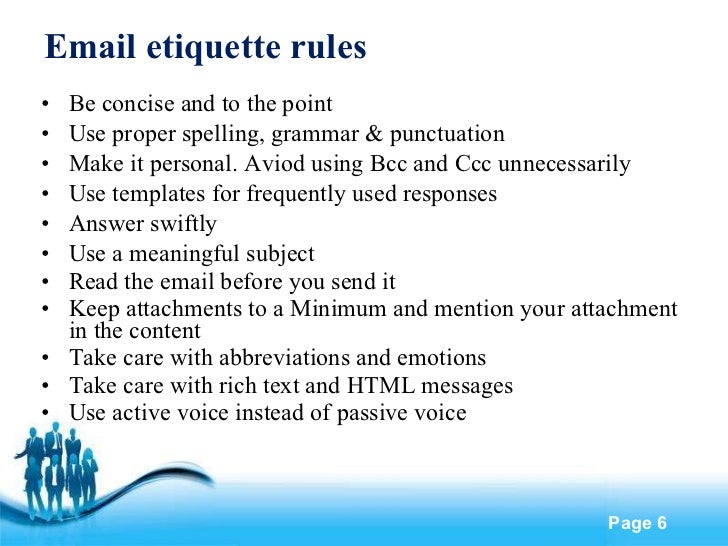 10 Email Etiquette Rules
