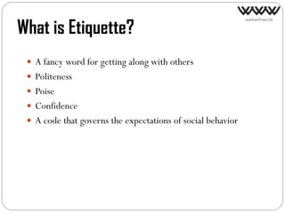 Business etiquette | PPTX