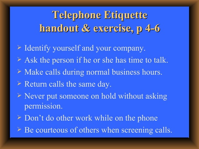 Business Etiquette Powerpoint Slides | PPT