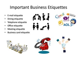 Core Business etiquettes | PPTX