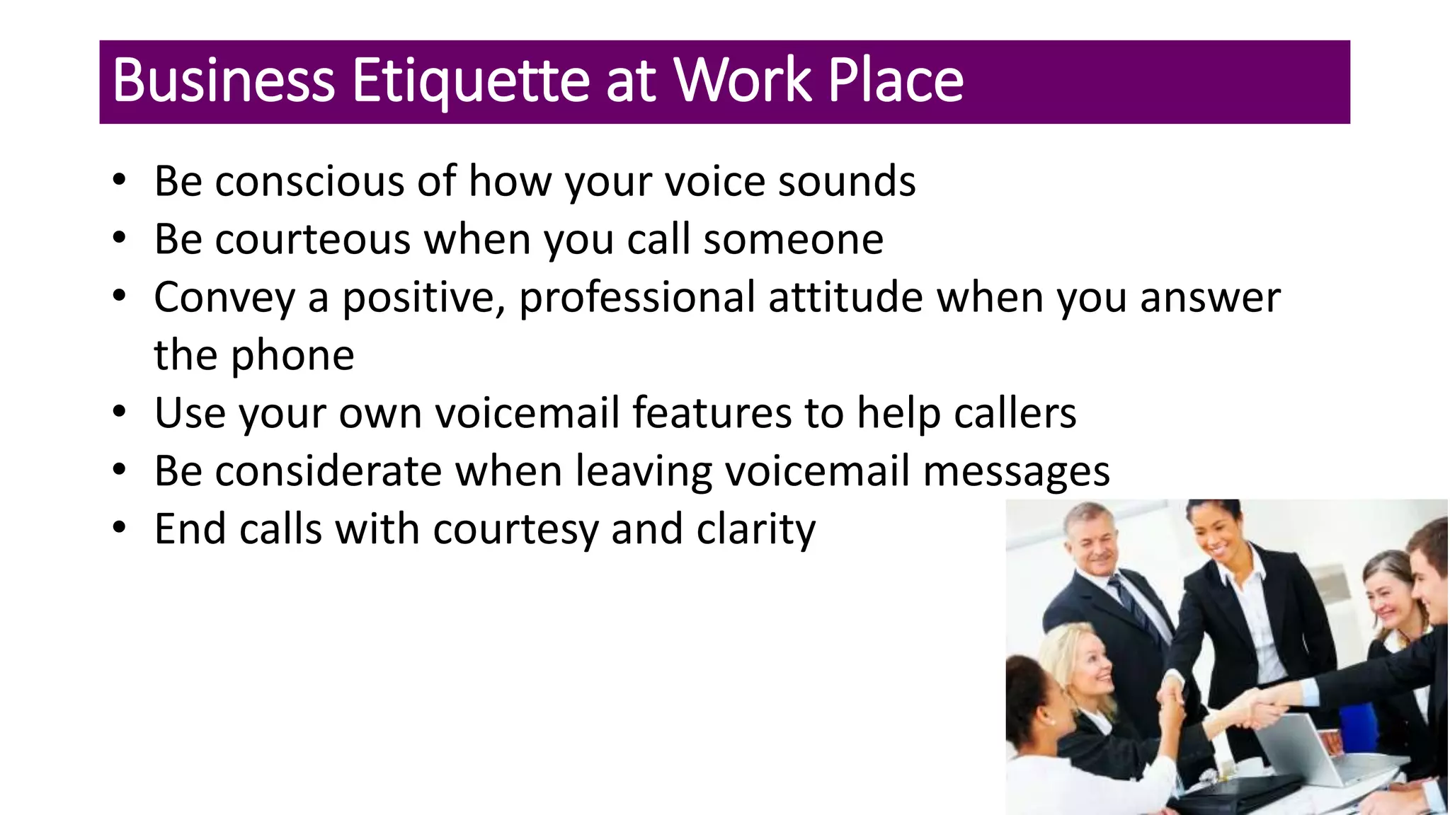 Business Etiquette | PPTX