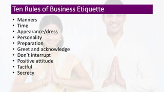 Business Etiquette | PPTX