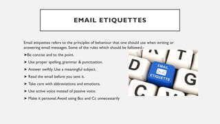 Business etiquettes, types of etiquettes | PPTX