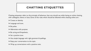 Business etiquettes, types of etiquettes | PPTX