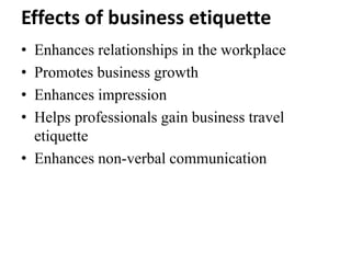 Business etiquettes (1) | PPT