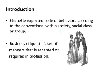 Business etiquettes (1) | PPT