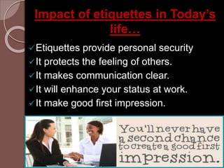 Business etiquettes | PPTX