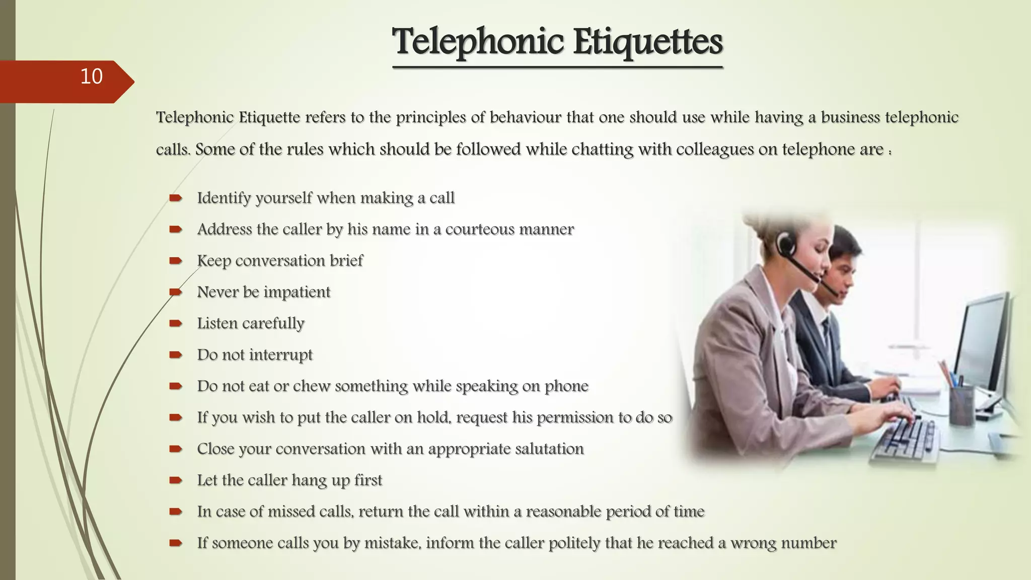 Business etiquettes(ppt) | PPTX