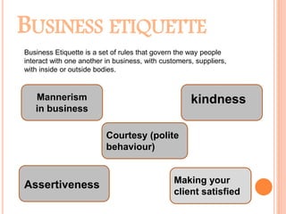 Business etiquettes | PPTX