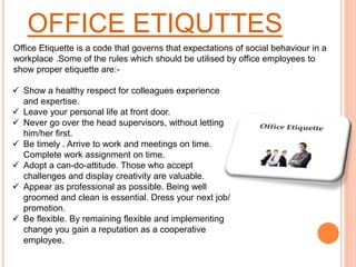 Business etiquettes | PPTX