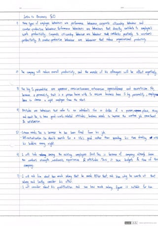 Business exercise answer | PDF